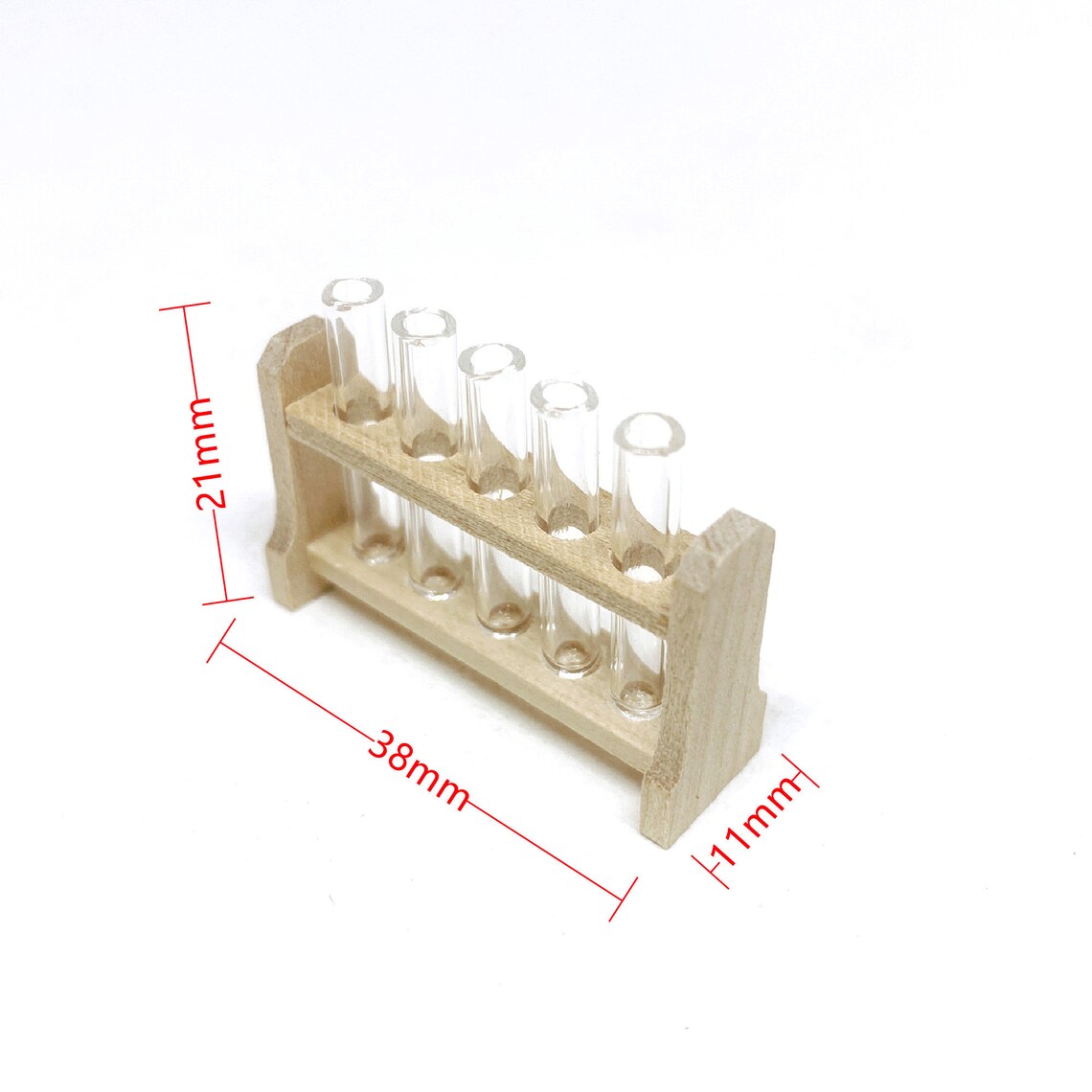 Miniature Test Tube Rack Set, Dollhouse Lab Decor, Tiny Science ...
