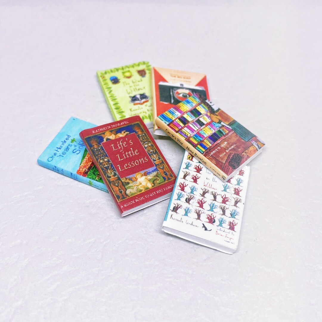 Miniature Book 6pcs/set Miniatures Dollhouse Miniature Home Decoration ...