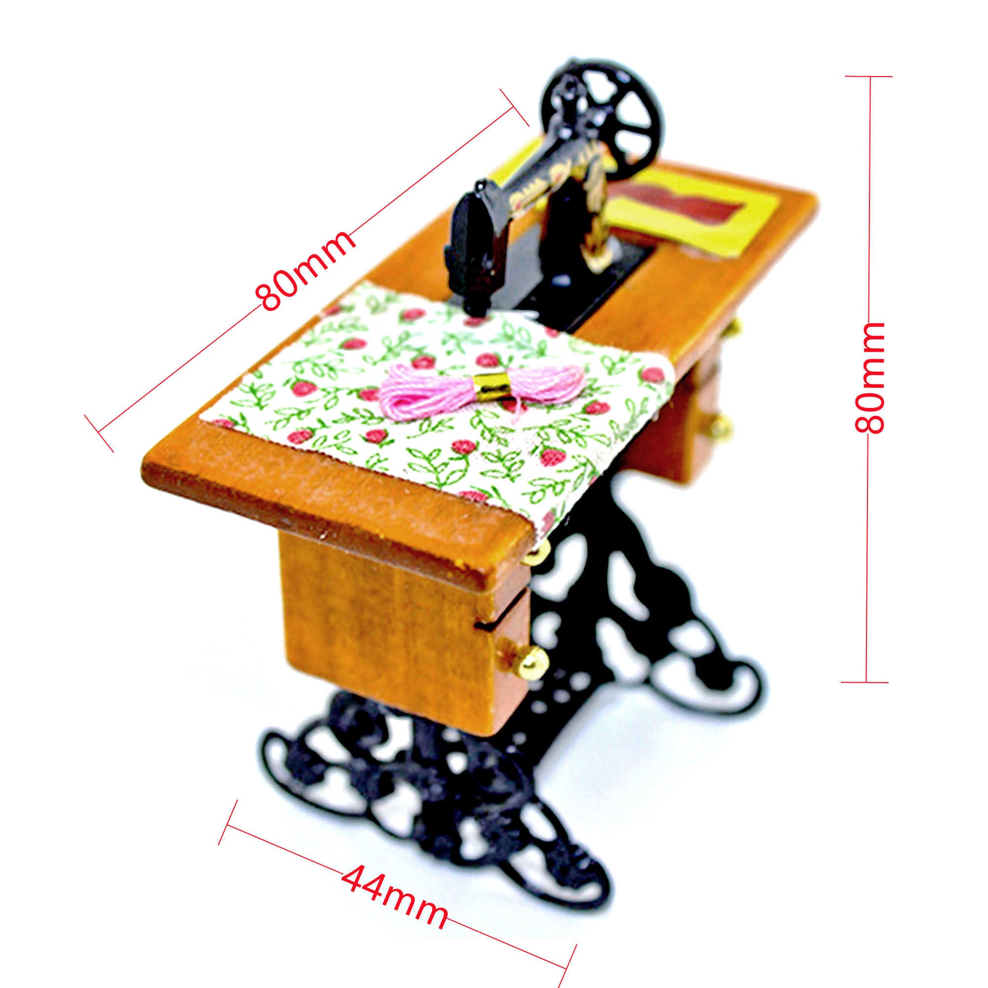 Miniature Sewing Machine Miniatures Dollhouse Miniatures Home - Etsy