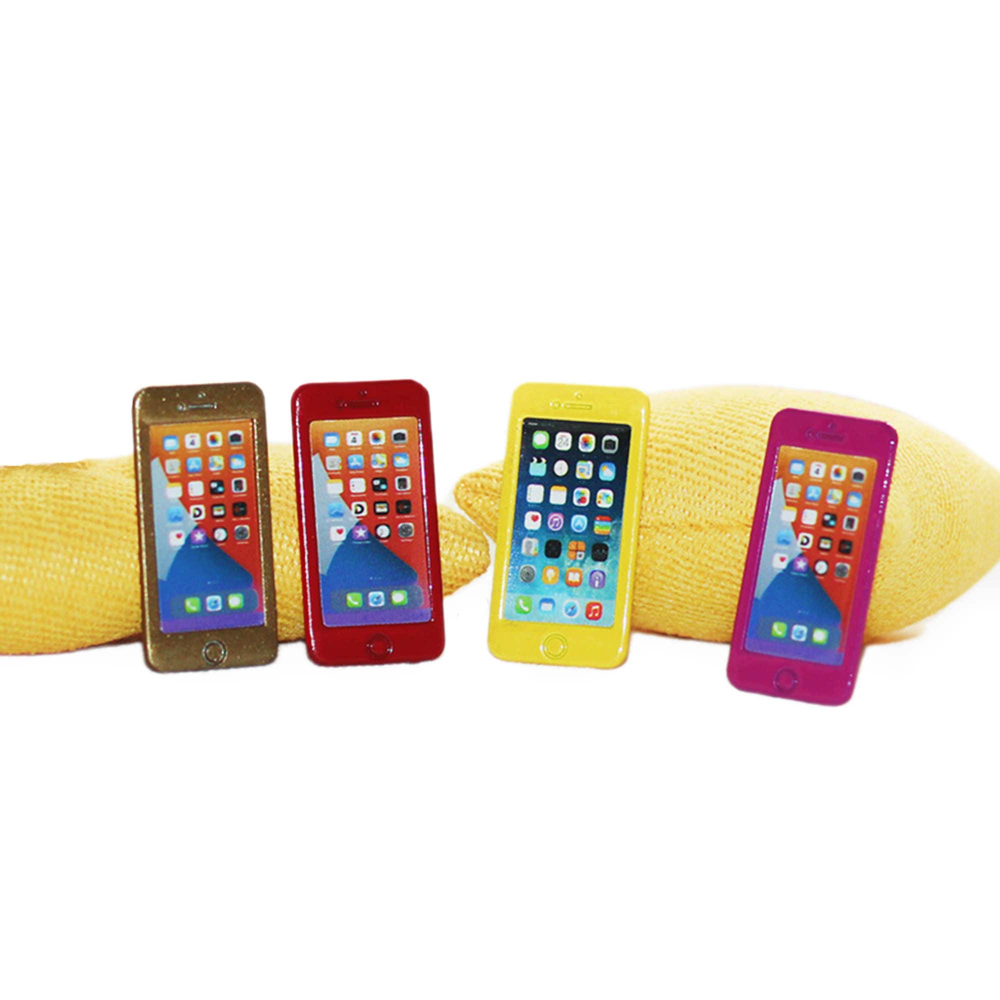 Miniature Phone 2pcs/set Cell Mobile Phone Miniatures Dollhouse ...