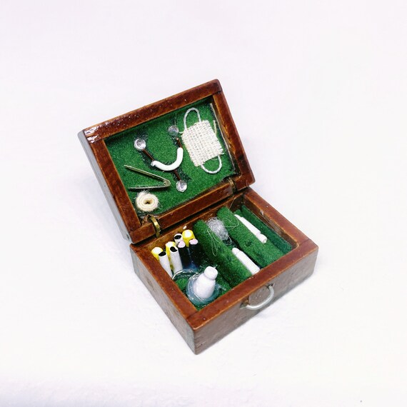 Miniature Medical Box Miniatures Dollhouse Miniature Home | Etsy
