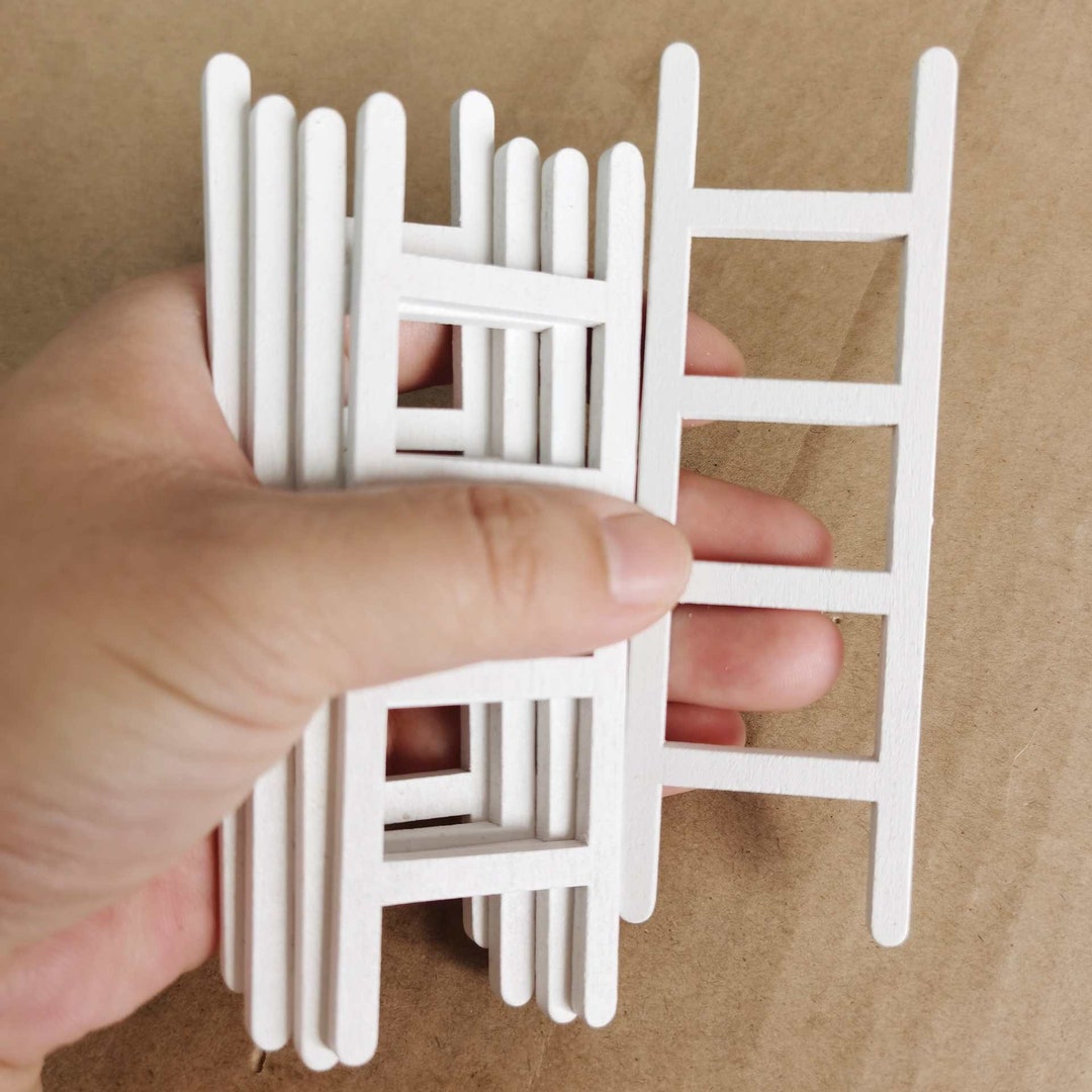 Miniature Ladder 2pcs/set Miniatures Dollhouse Miniature Home ...