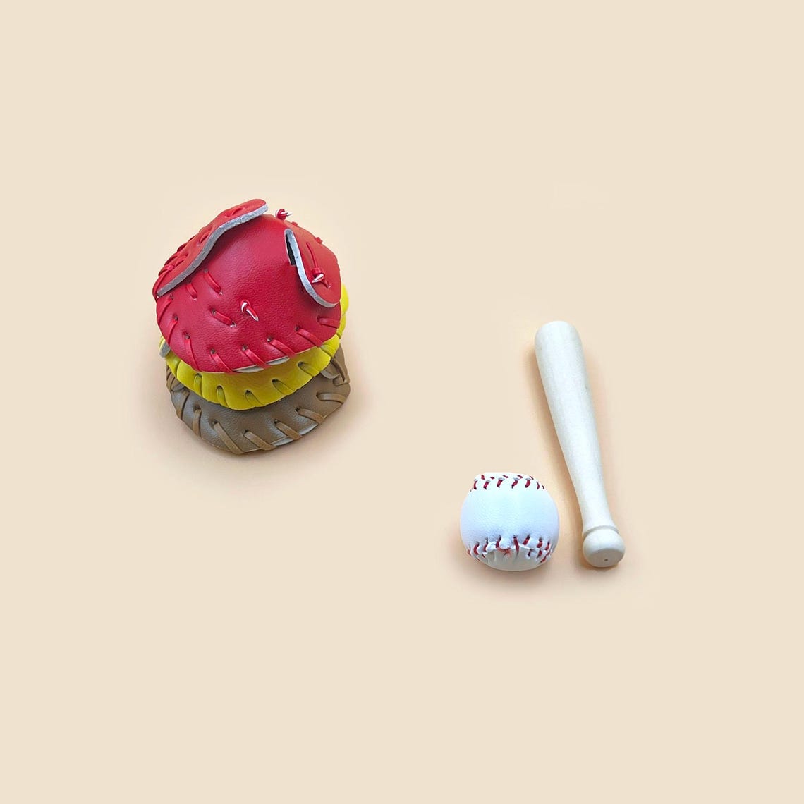Miniature Baseball Set Sport Mini Baseball Miniatures Dollhouse ...