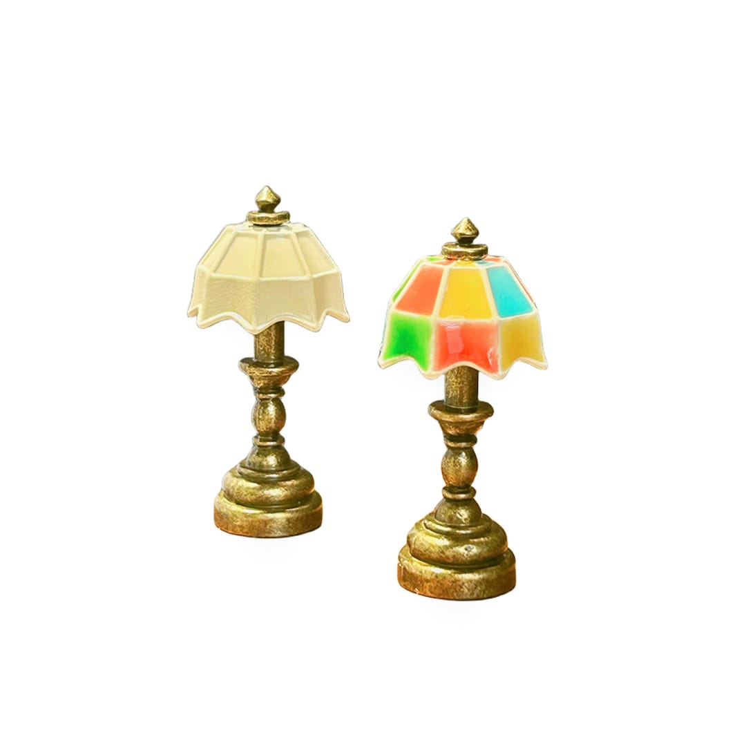Miniature Desk Lamp Diorama Miniatures Mini Books Dollhouse Miniatures ...