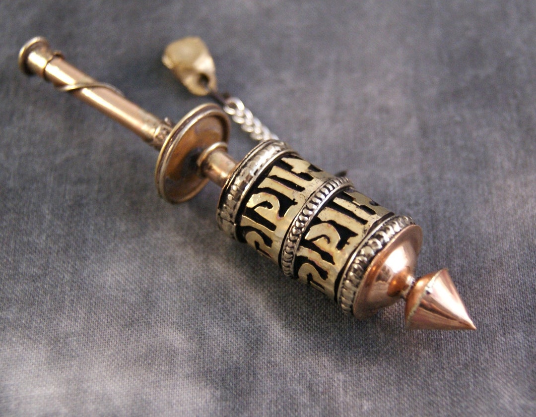 Mini Prayer Wheel With Mantra Original Nepal 1055 - Etsy