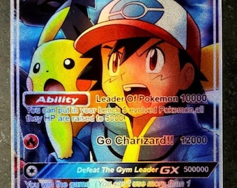 Ash ketchum card | Etsy