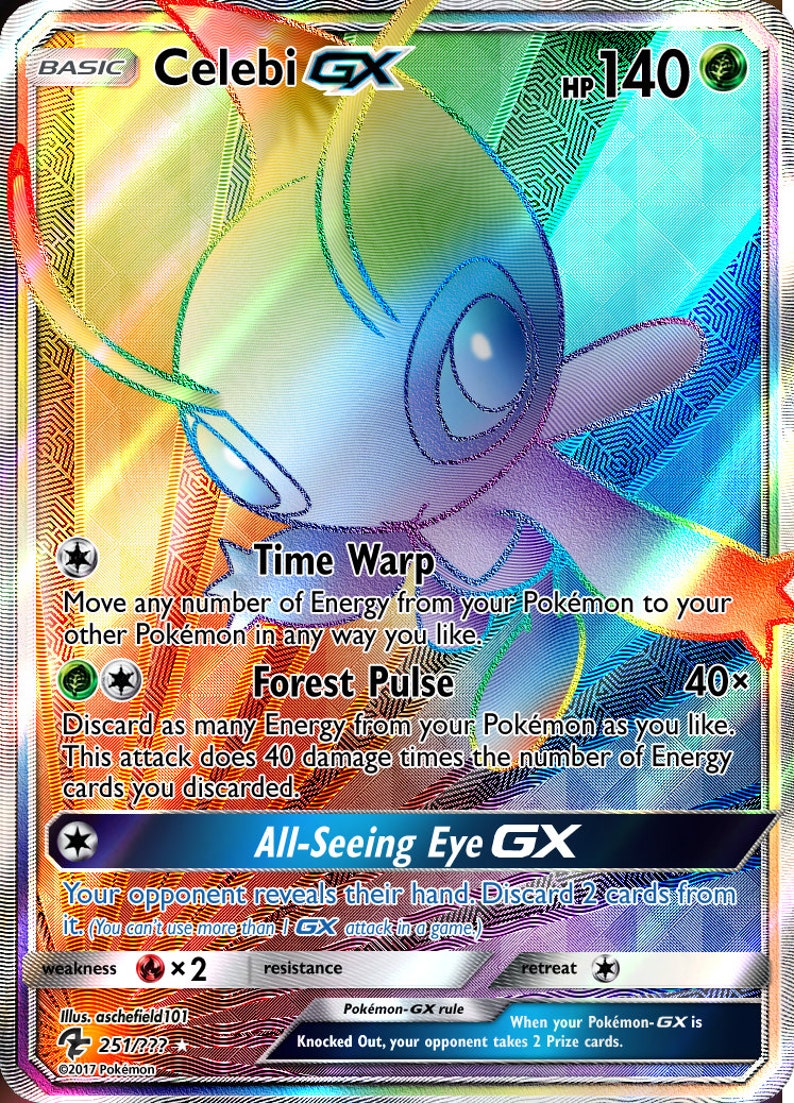 Rare Legendary Pokemon Shiny Collectible Trainer Exotic Holo Etsy