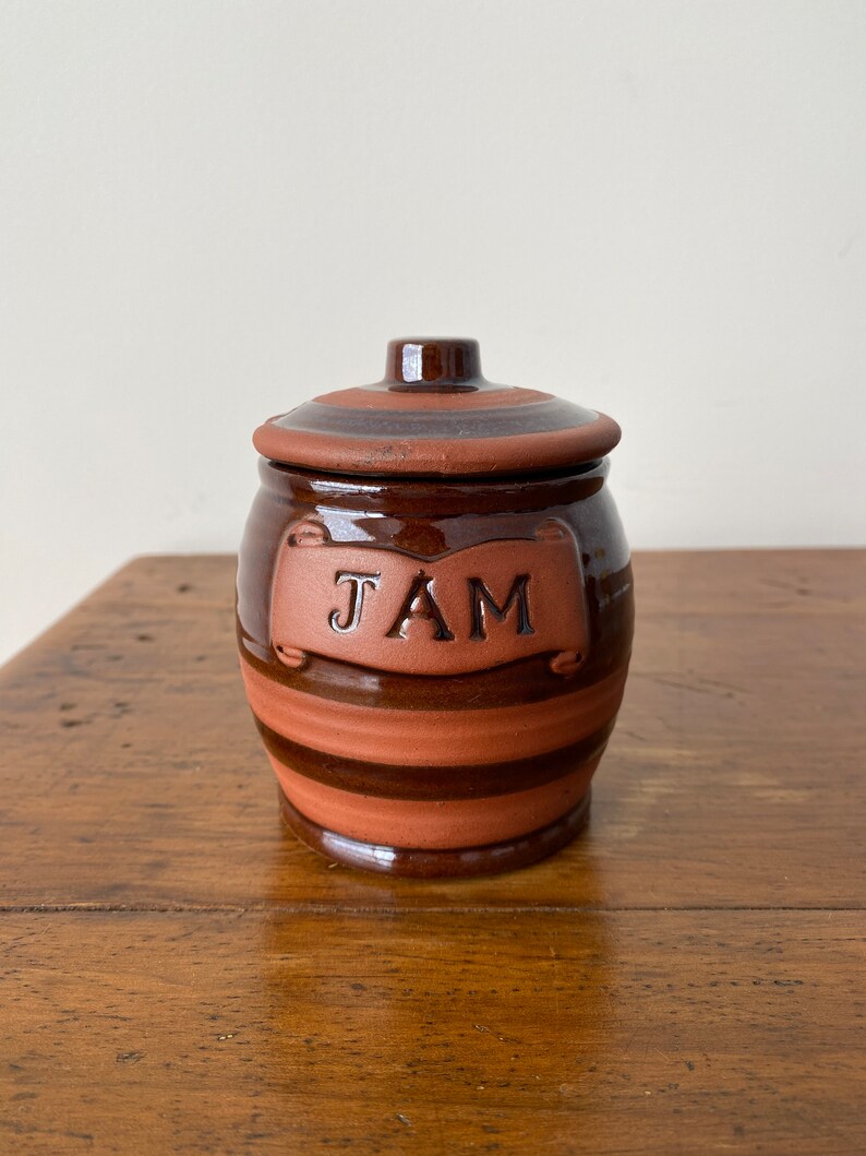 Vintage Japanese Made Ceramic Jam Pot - Etsy