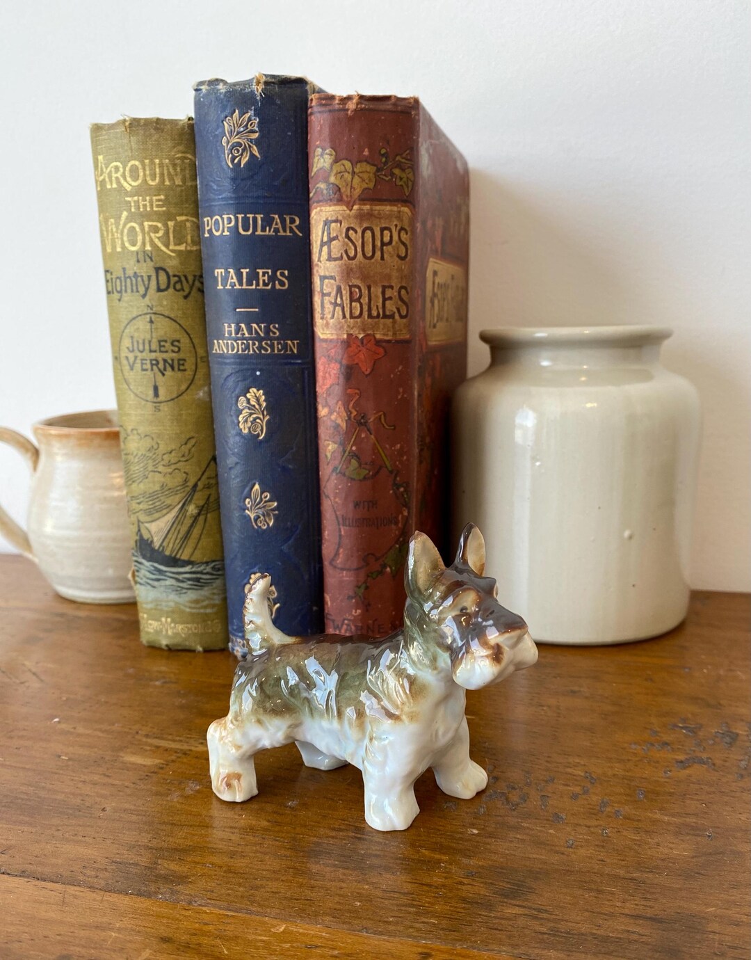 Vintage Scottie Dog Figurine, Ceramic Scottish Terrier Figurine ...