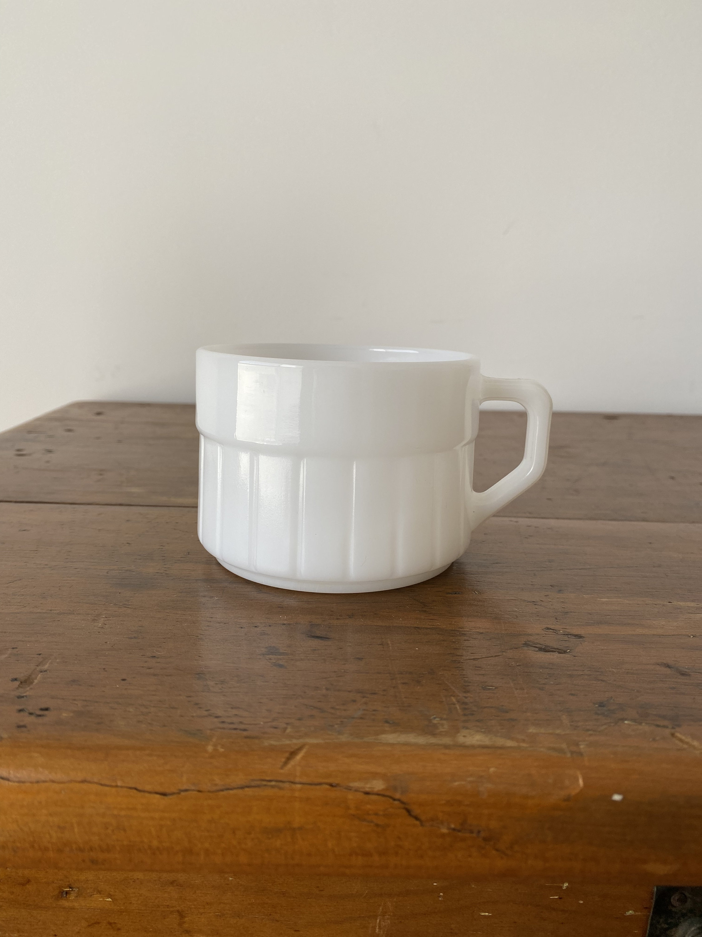 Small Federal Glass Milk Glass Coffee Mug, Vintage Federal Glass Mug - Etsy