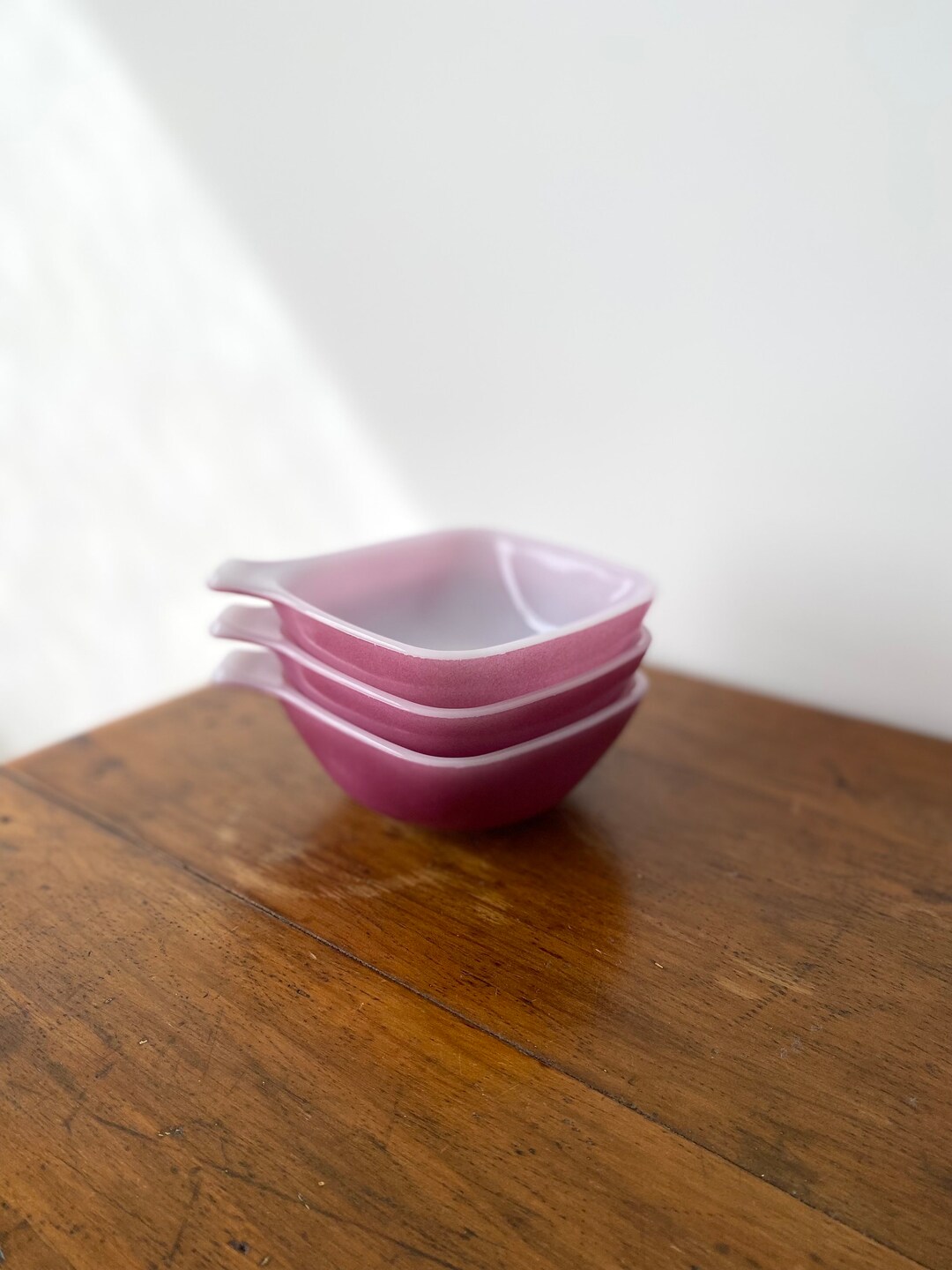 Vintage Crown Pyrex Purple Plum Ramekins, Retro Purple Pyrex Bowls - Etsy