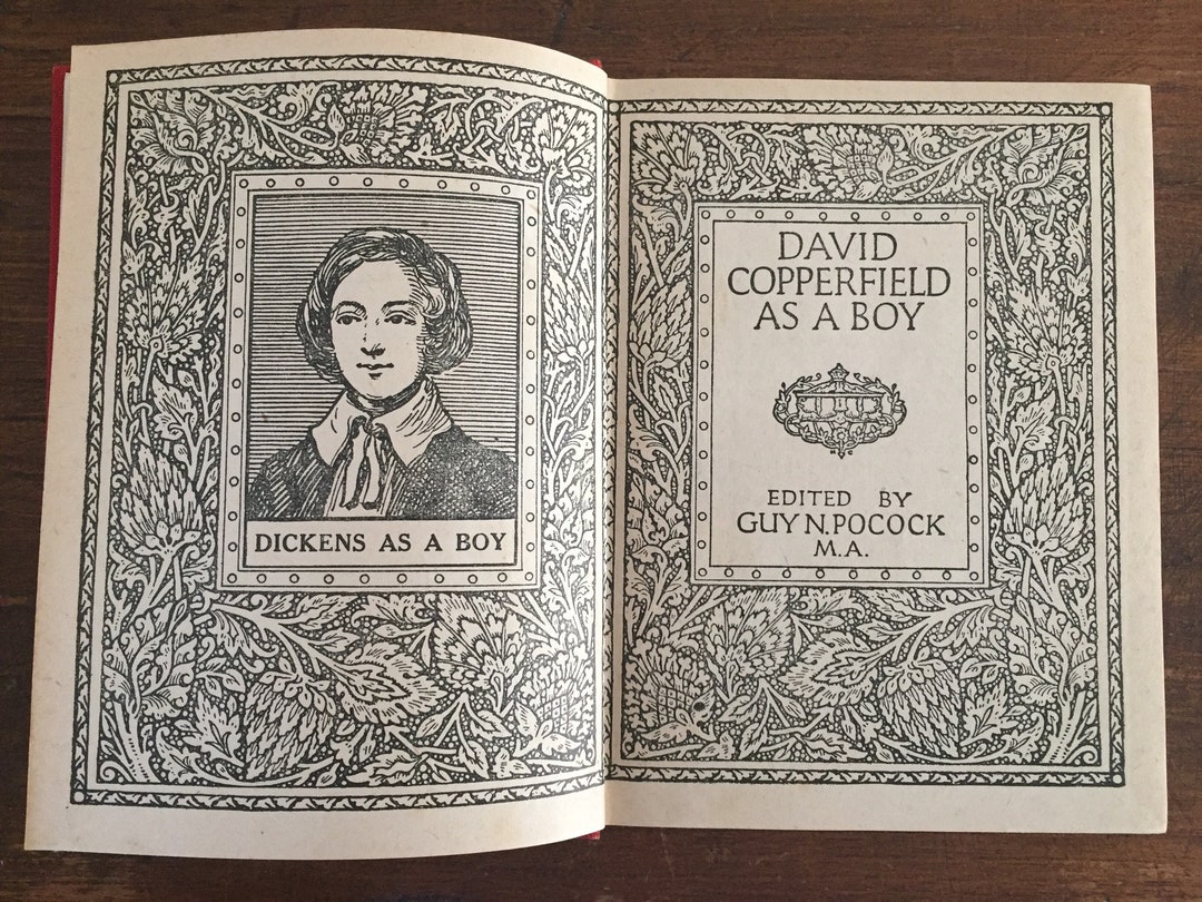 Vintage 1946 ‘david Copperfield as a Boy’ Vintage Red Hardcover Book - Etsy
