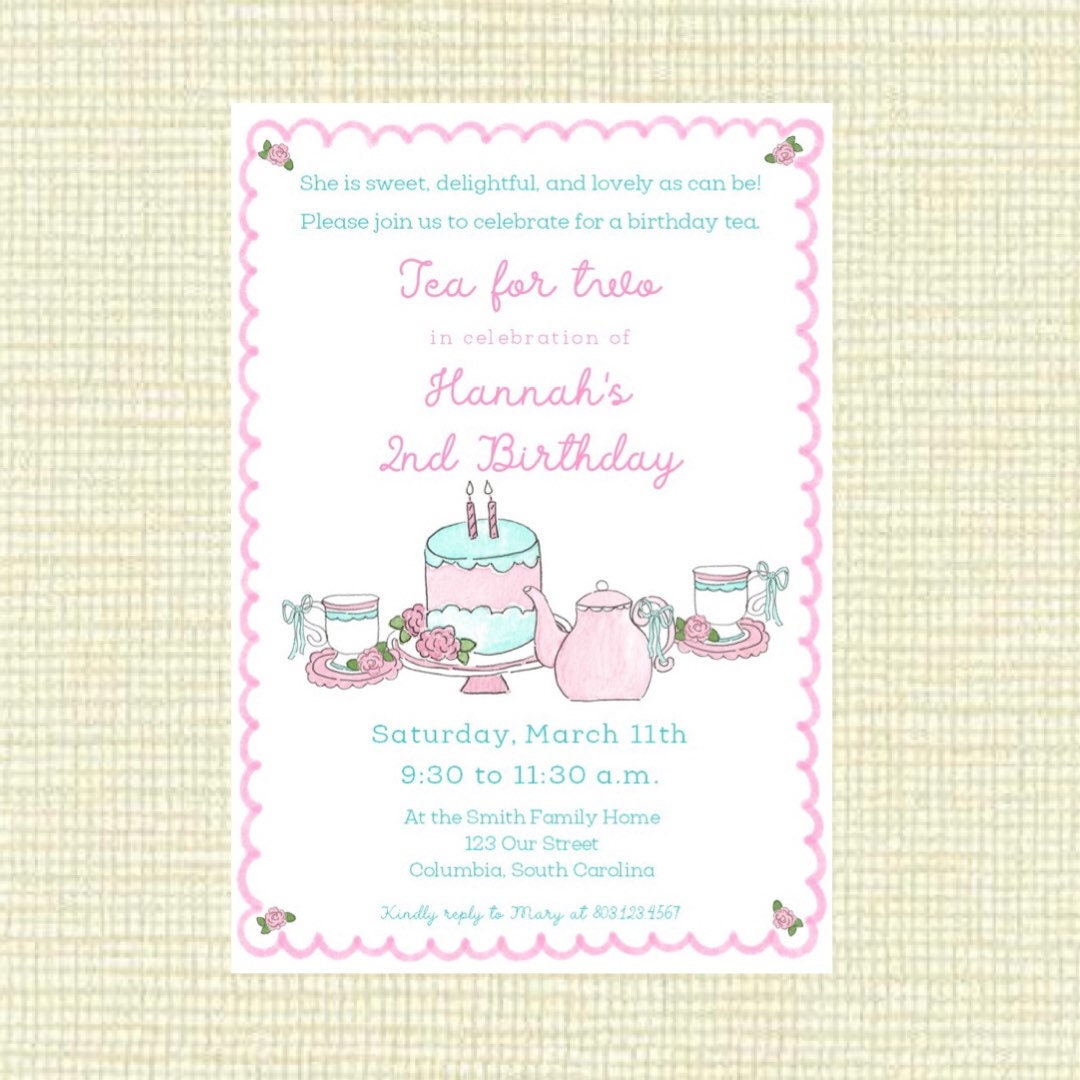 High Tea Invitation Wording