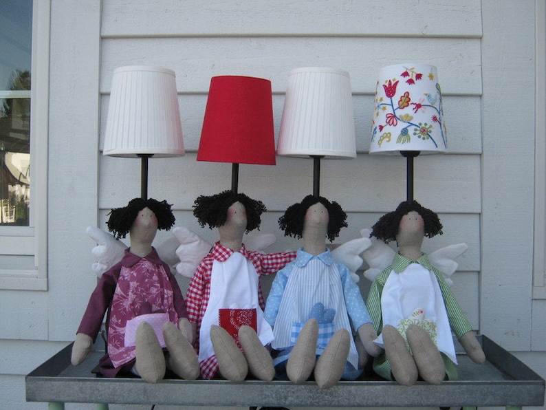 Lampe mit Engel - Etsy.de