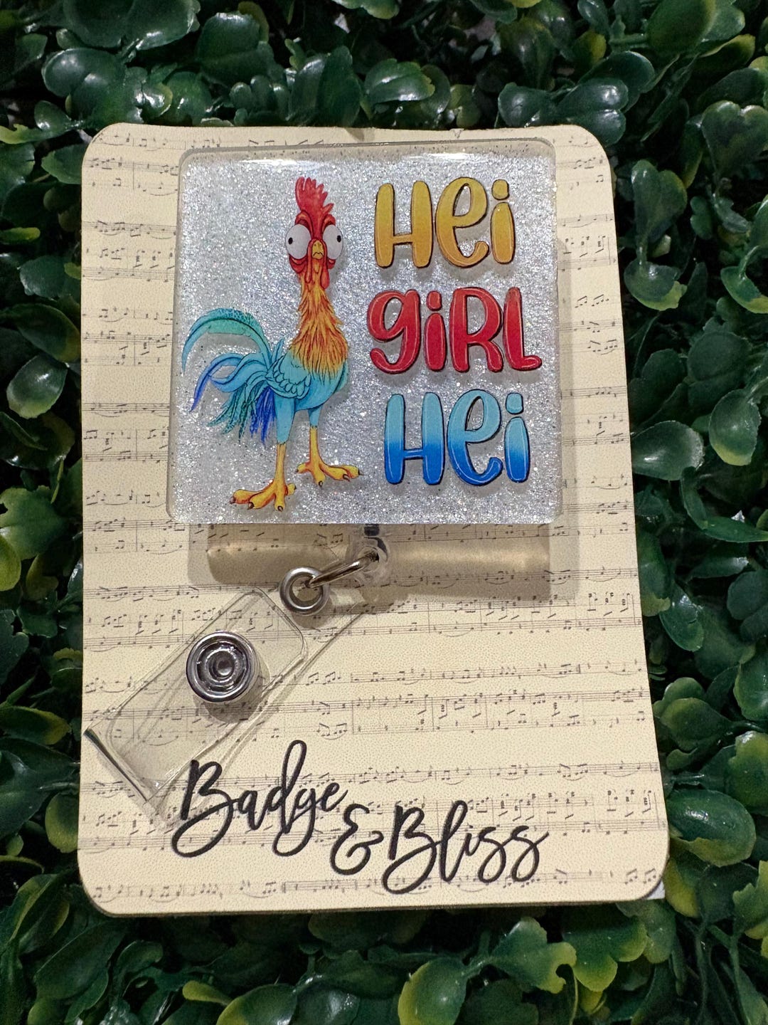 Badge Reel: Hei Girl Hei, 2 Inch, Retractable, Nurse Accessory - Etsy
