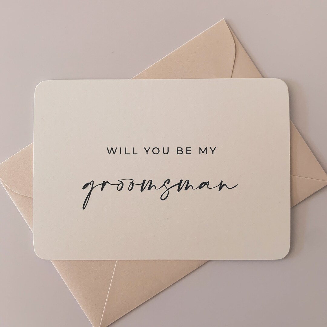 Will You Be My Groomsman Note Gift Card | Bridal Party Gifts | Wedding ...