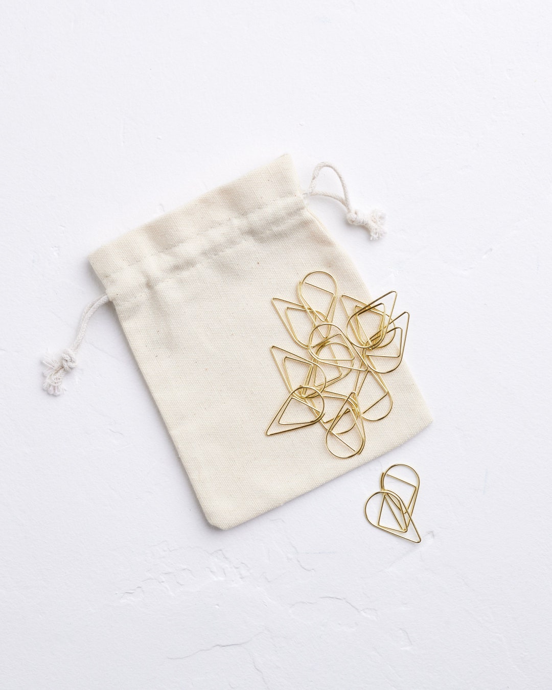 Gold Tear Drop Paper Clips | Wedding Stationery, Office (25 Clips) - Etsy