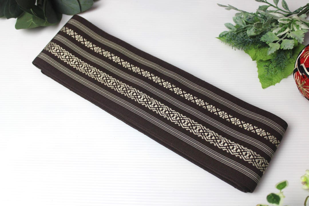 Mens Kaku Obi Vintage Japanese Samurai Kimono Sash Belt Yukata Kimono ...