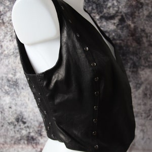 Megadeth Genuine Black Leather Vest - Etsy