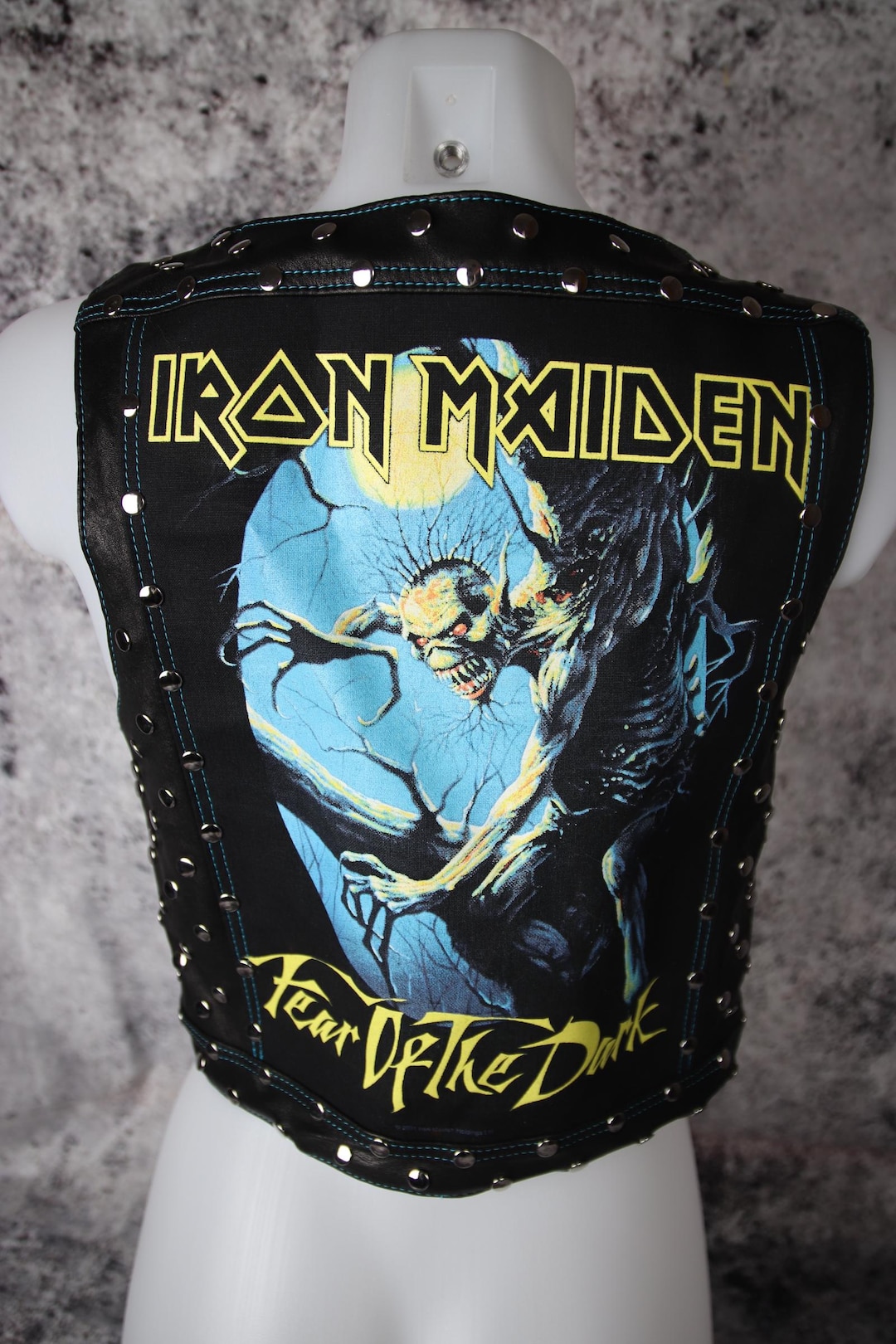 Iron Maiden Leather Bolero Jacket - Etsy