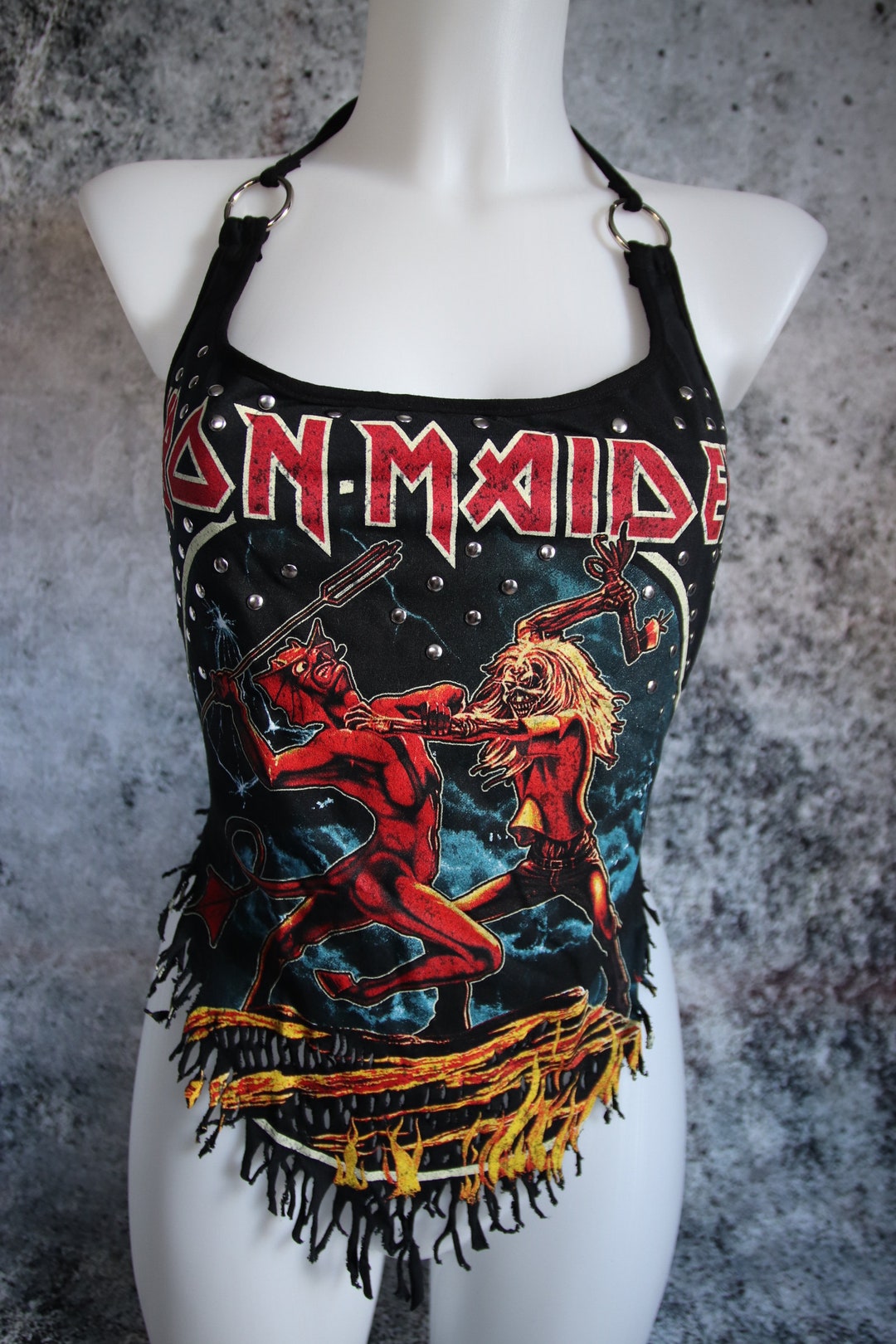 Iron Maiden Battle Halter Top - Etsy