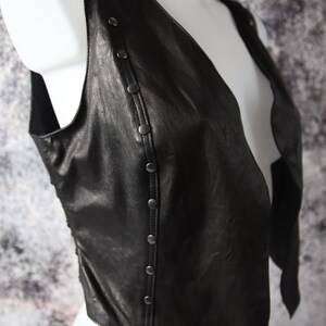 Megadeth Genuine Black Leather Vest - Etsy