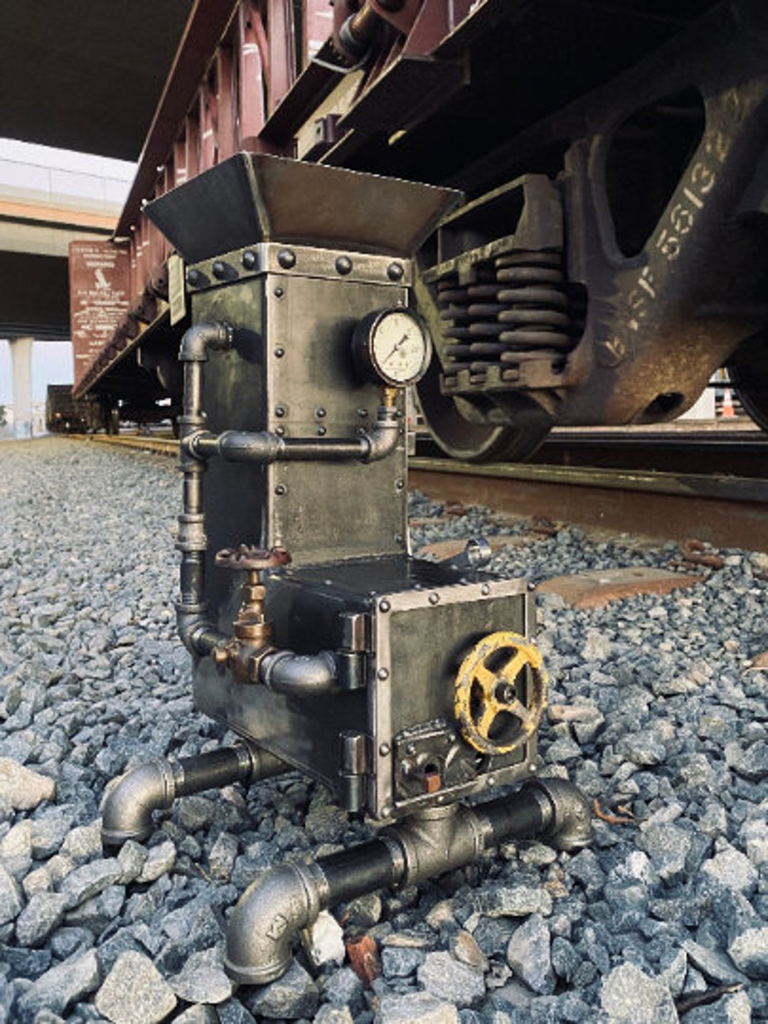 Steampunk ROCKET STOVE Grill Bbq Fire Pit Cooking Heater Camping - Etsy