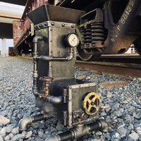 Steampunk Locomotive Mini Smoker, Offset Smoker, Grill, Cooker - Etsy