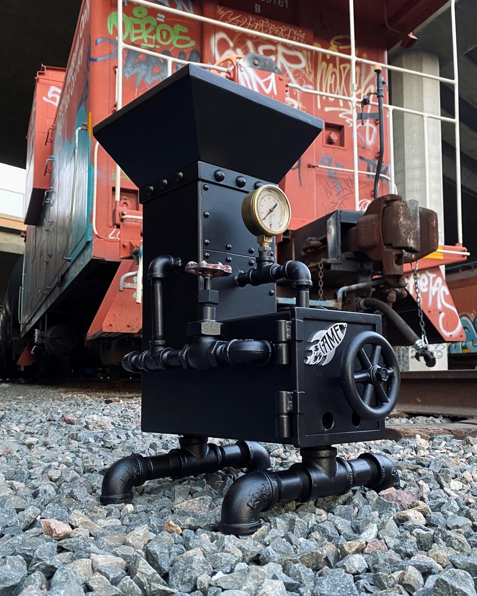 Steampunk ROCKET STOVE Grill Bbq Fire Pit Cooking Heater Camping - Etsy