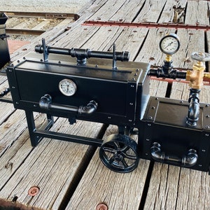 Steampunk Locomotive Mini Smoker, Offset Smoker, Grill, Cooker - Etsy
