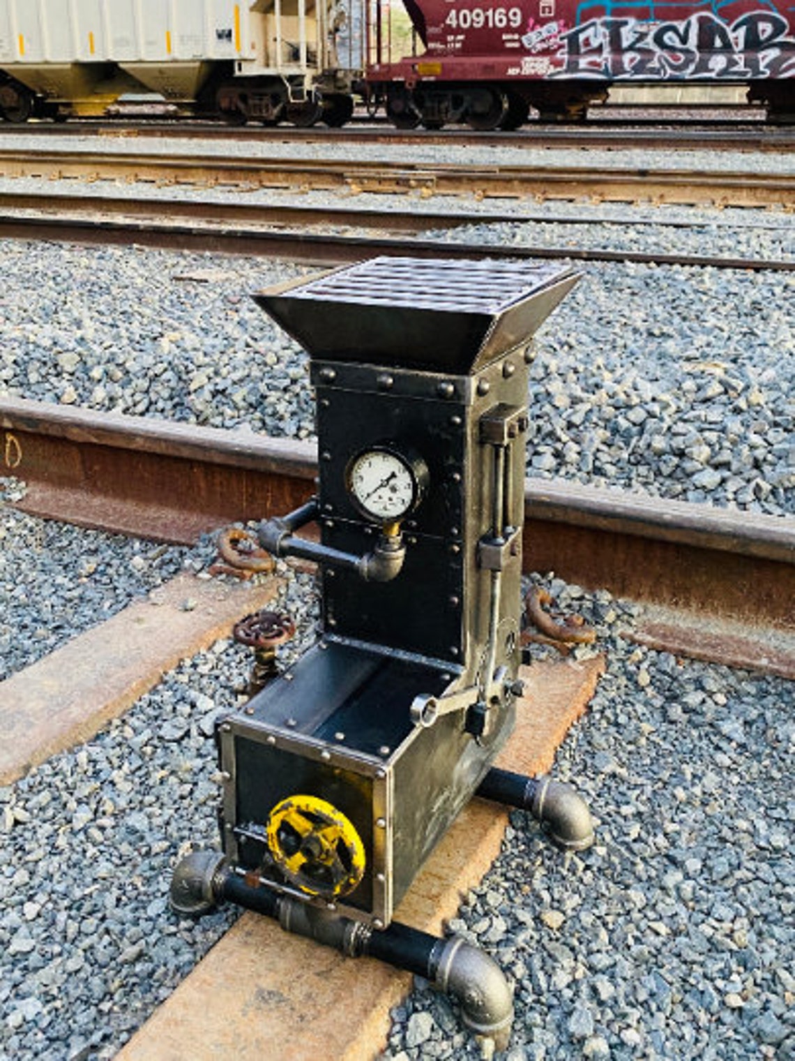 Steampunk ROCKET STOVE Grill Bbq Fire Pit Cooking Heater Camping - Etsy