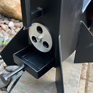 ROCKET STOVE Grill Bbq Fire Pit Cooker Space Heater Camping Outdoors - Etsy