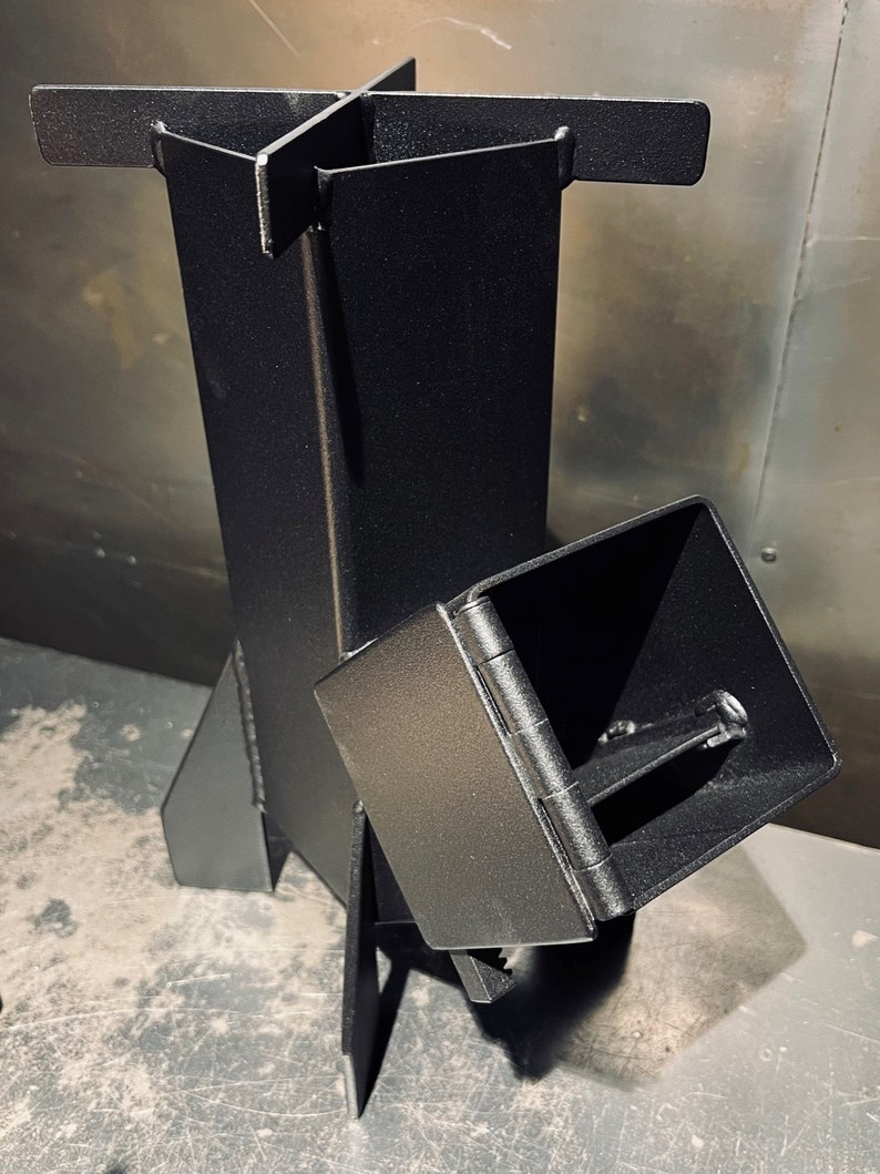 ROCKET STOVE Grill Bbq Fire Pit Cooker Space Heater Camping - Etsy
