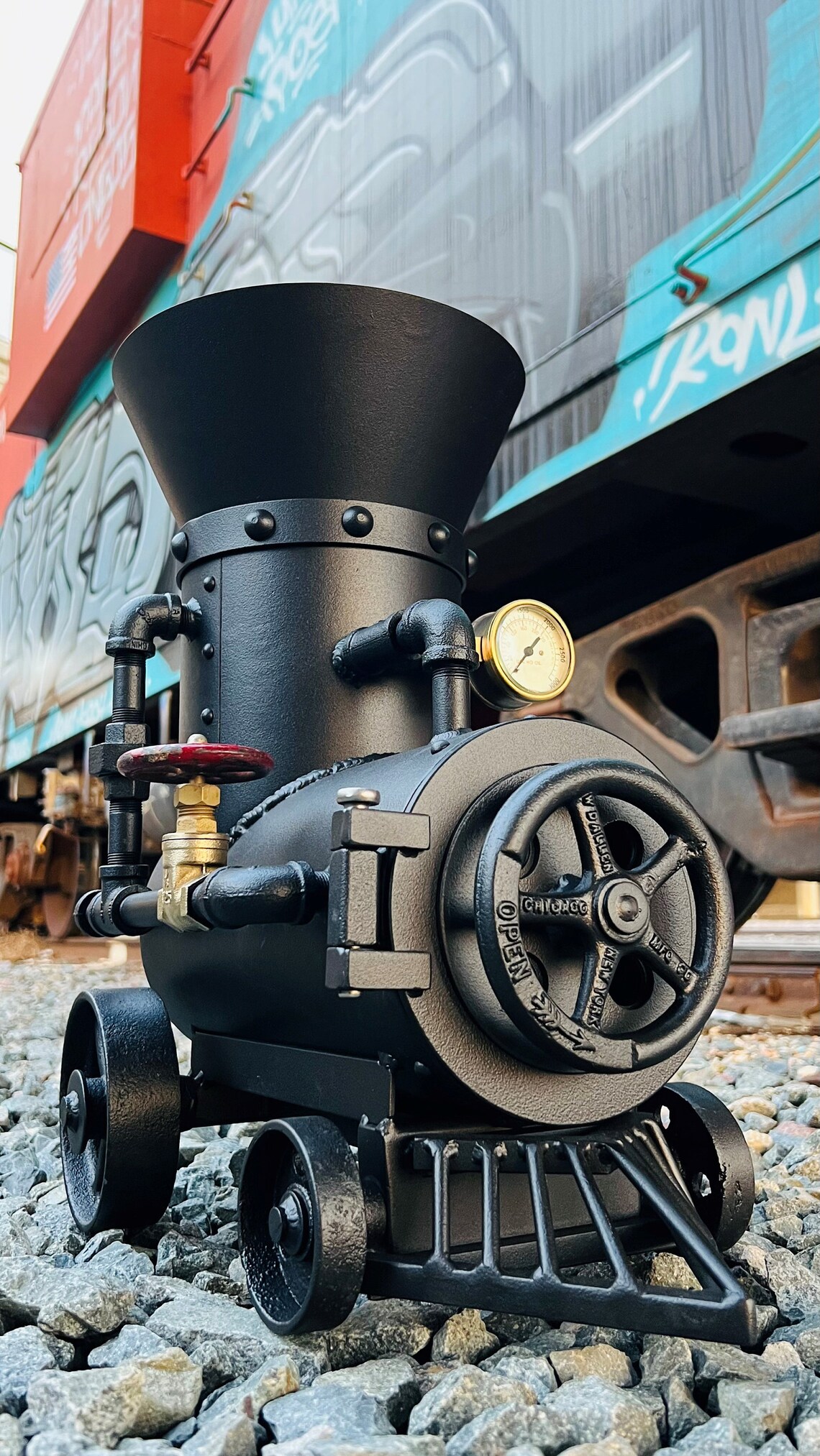 LOCOMOTIVE ROCKET STOVE Grill Bbq Fire Pit Cooking Heater Camping - Etsy