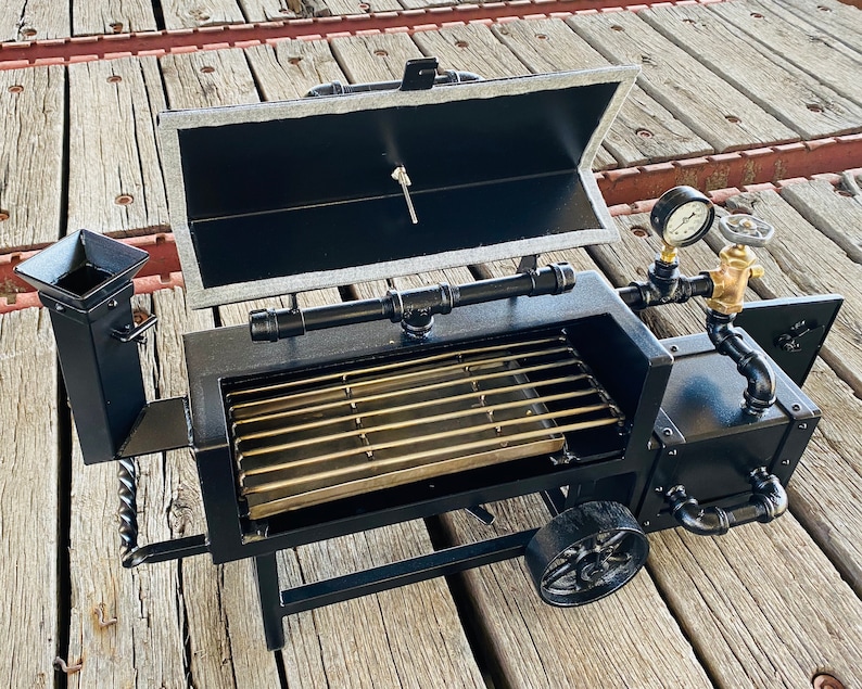 Steampunk Locomotive Mini Smoker, Offset Smoker, Grill, Cooker - Etsy