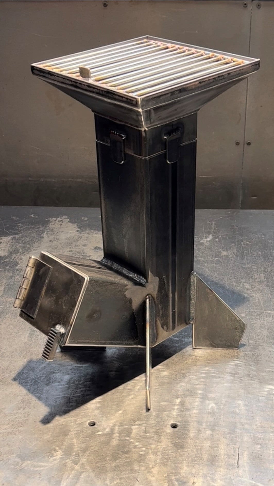 ROCKET STOVE Grill Bbq Fire Pit Cooker Space Heater Camping Outdoors - Etsy