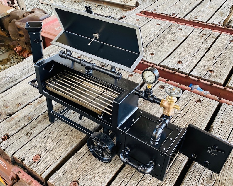 Steampunk Locomotive Mini Smoker, Offset Smoker, Grill, Cooker - Etsy