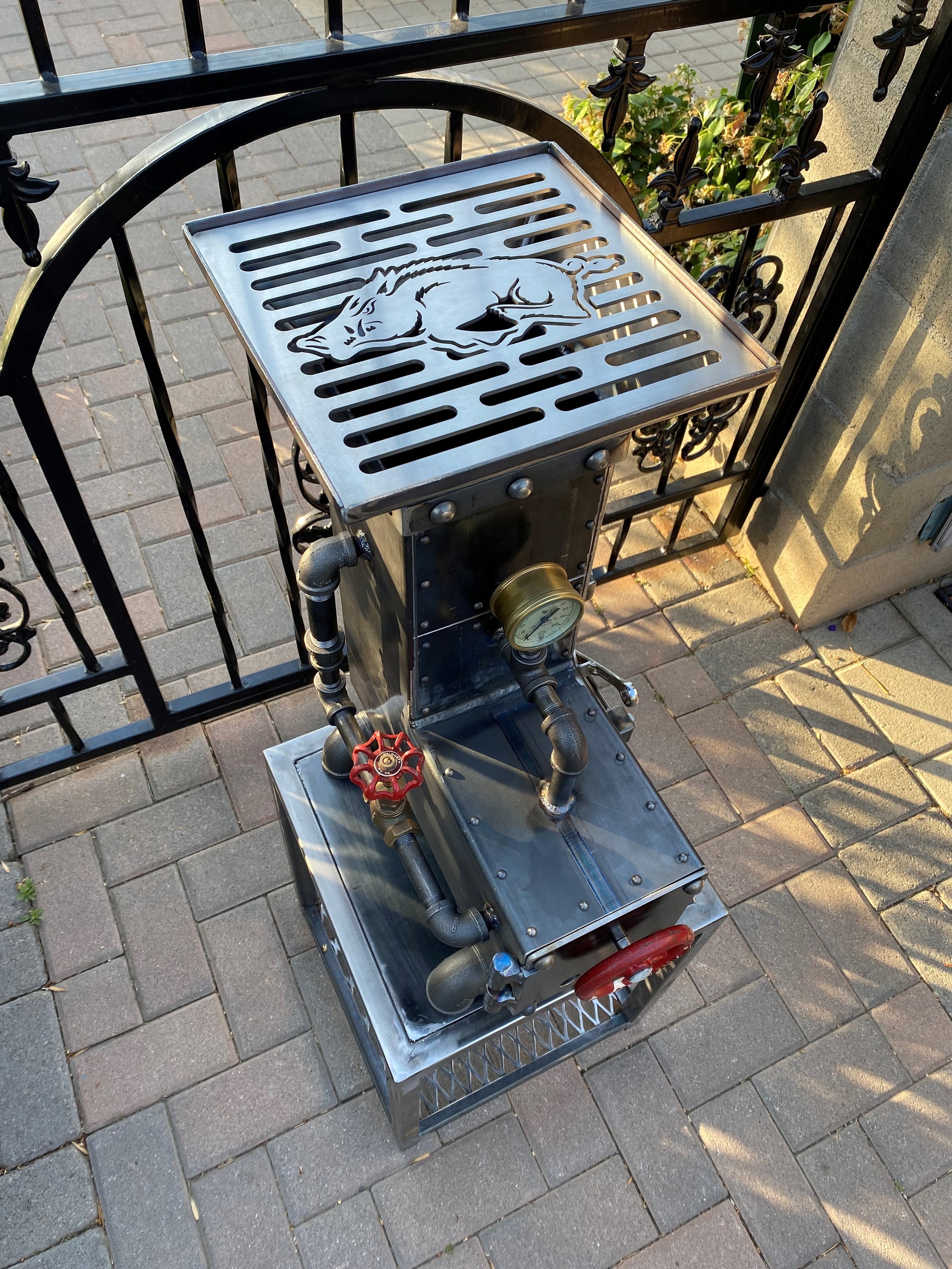 Steampunk ROCKET STOVE Grill Bbq Fire Pit Cooking Heater Camping - Etsy