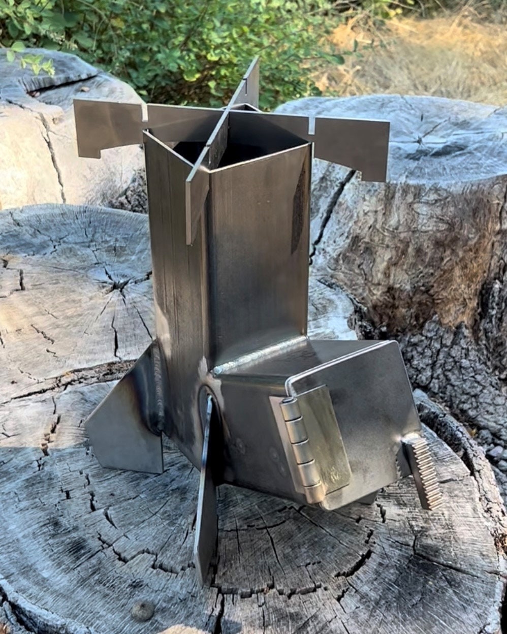 ROCKET STOVE Grill Bbq Fire Pit Cooker Space Heater Camping - Etsy