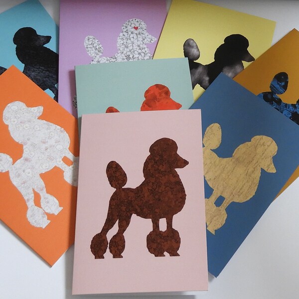 Poodle Note Cards - Etsy