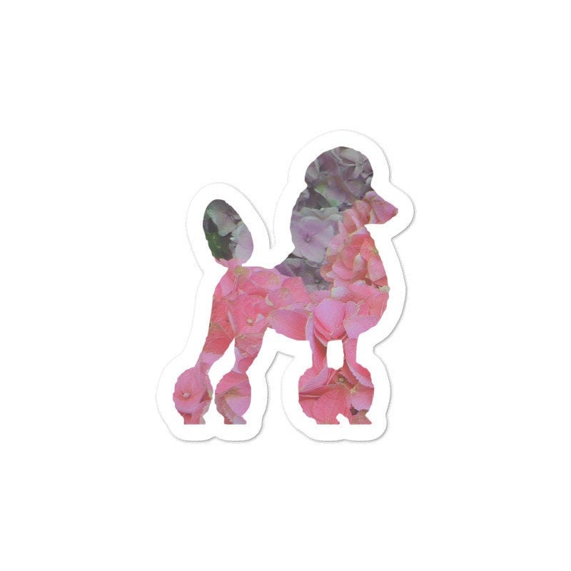 Poodle Decals Two Poodle Stickers Vinyl Poodle Sticker Kiss - Etsy