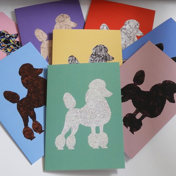 Poodle Card - Etsy UK