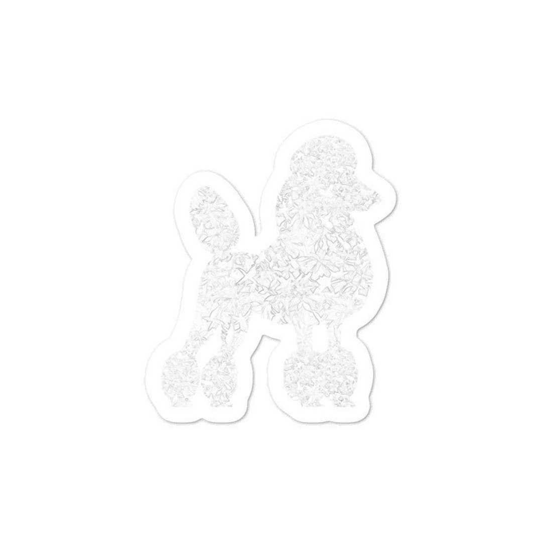 Poodle Decal, Two Poodle Stickers, Vinyl Poodle Sticker, Kiss Cut ...