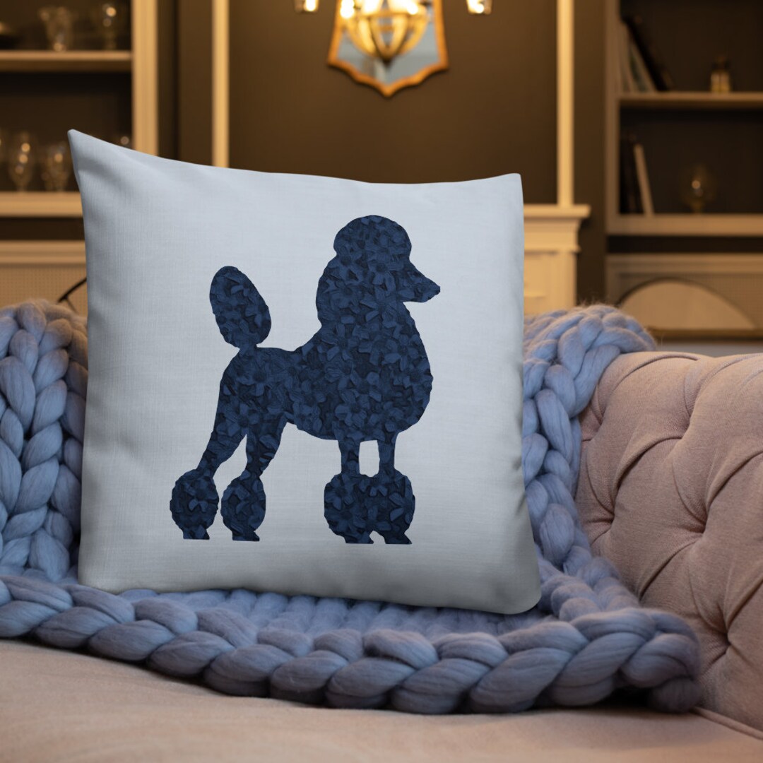 Poodle Cushion Poodle Throw Pillow Poodle Sofa Cushion - Etsy UK