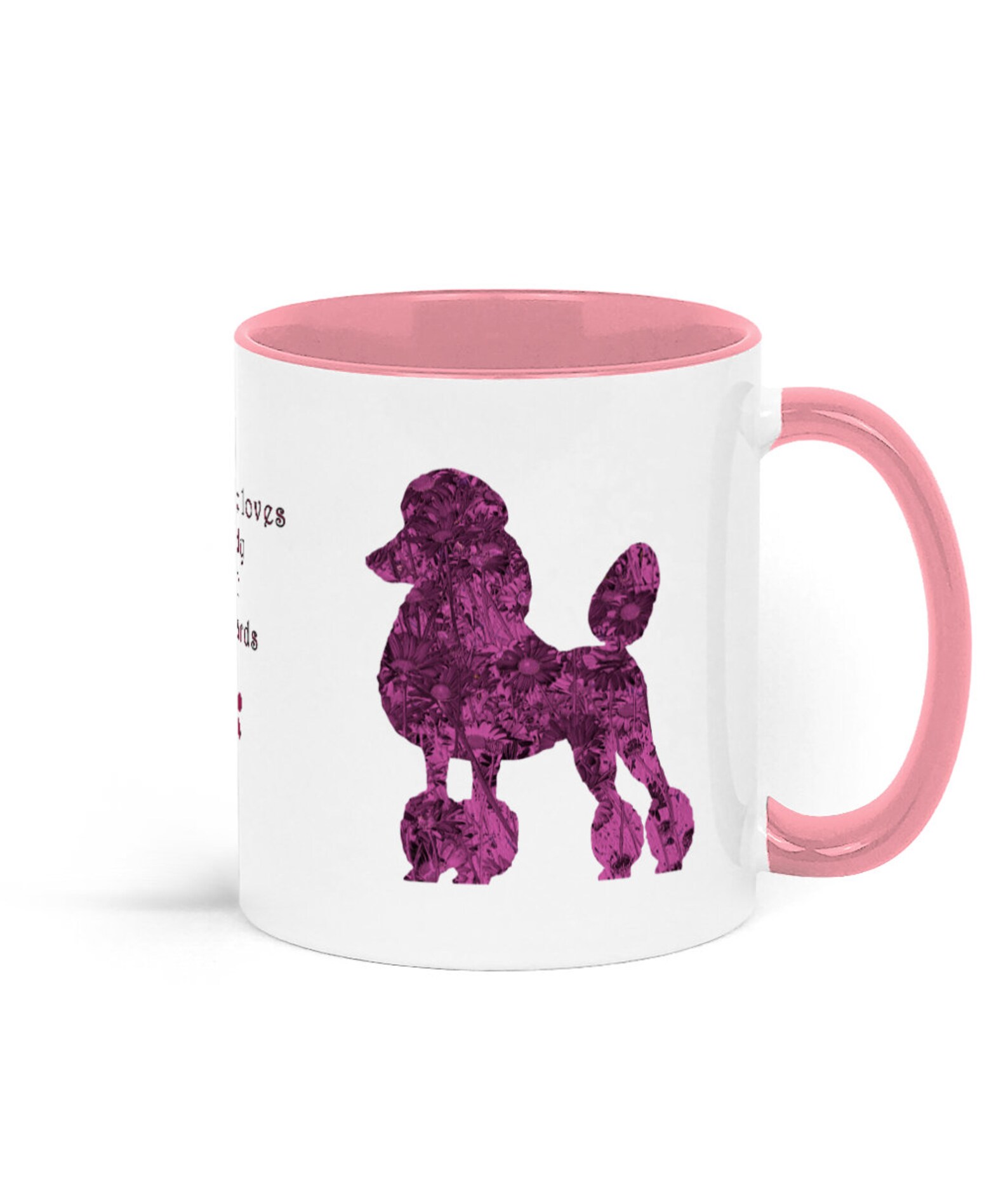 Poodle Mug, Lady With Standards Poodle Mug, Standard Poodle, Gift ...