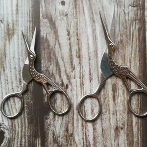 Stork Craft Scissors,gold|silver|brown|rainbow,93mm/115mm,crane ...