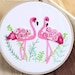 Embroidery Kit Full Kit,flamingo Embroidery Pattern,hand Embroidery Kit ...