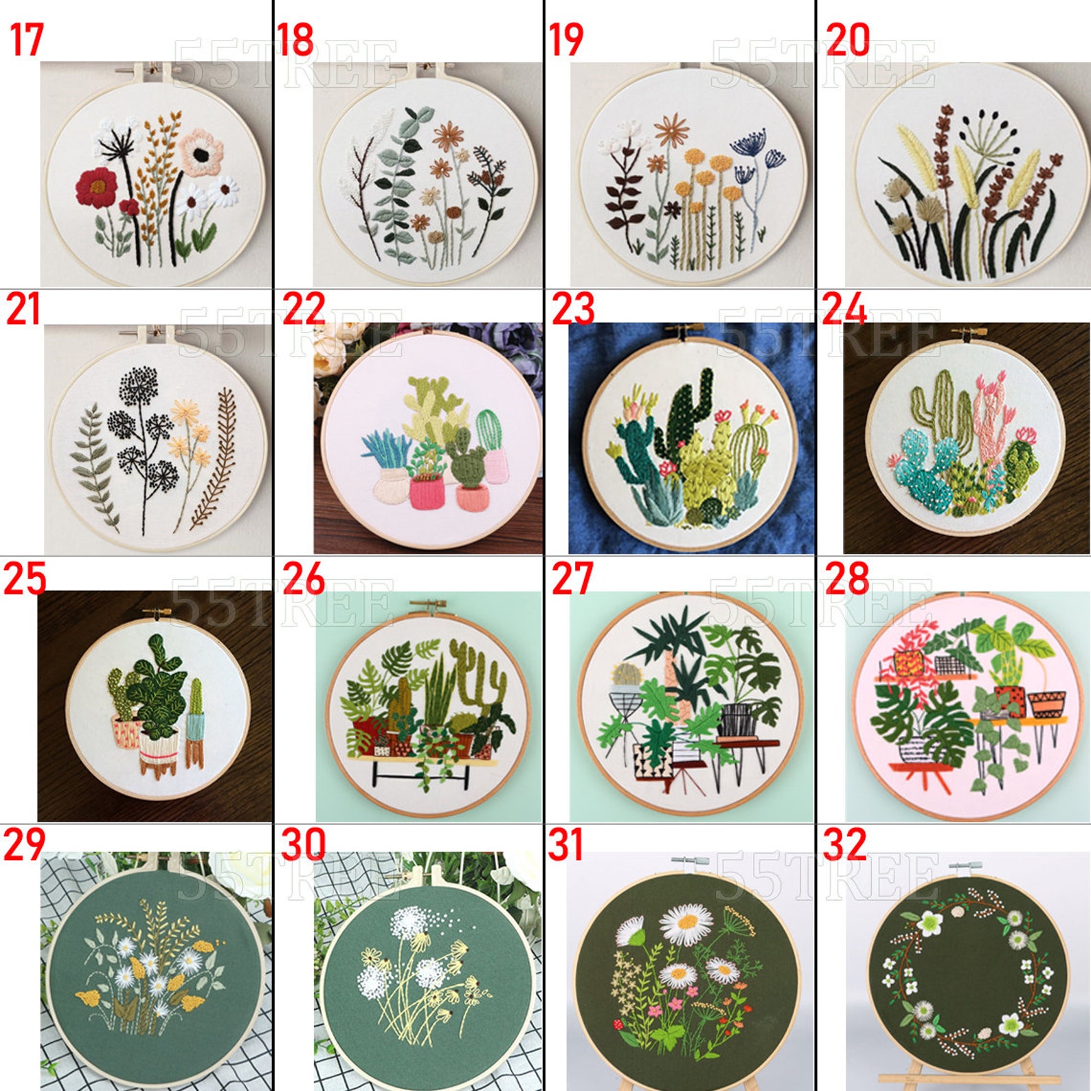 Pick Full Embroidery Kit Bundle From Our Signature Collection ...