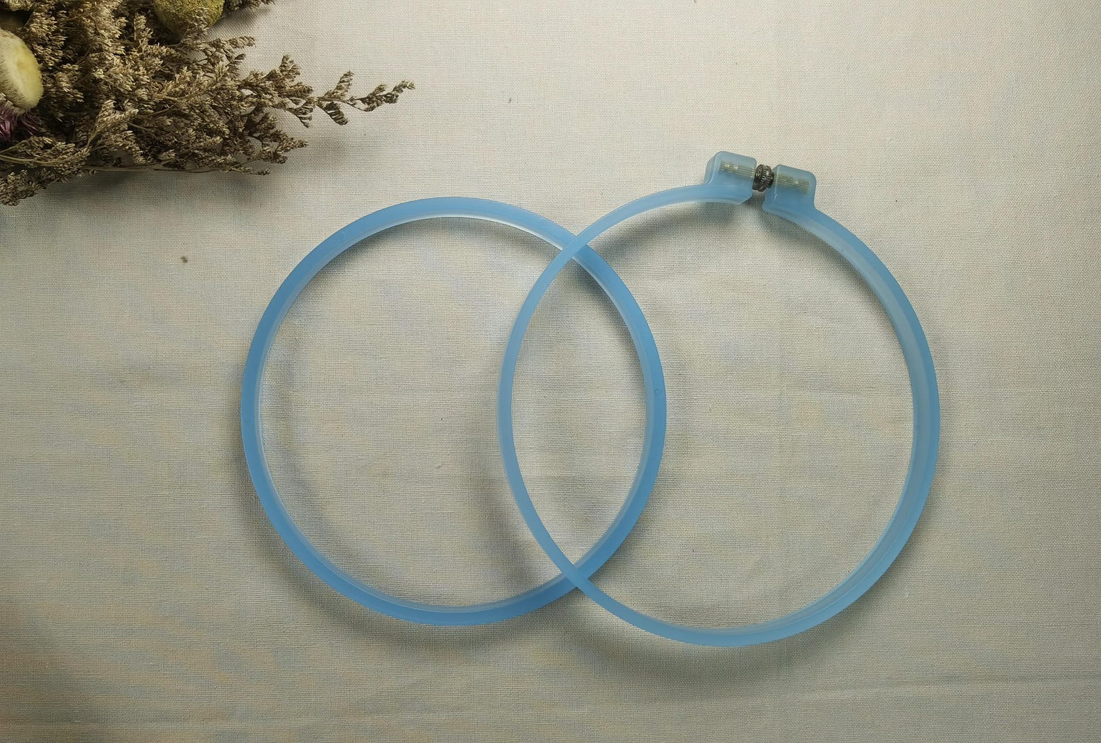 Embroidery Hoop Set 5 Pieces Plastic ,cross Stitch Hoop Transparent ...