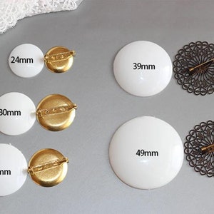 Brooch Base,brooch Holder,round Brooch Base for Embroidery Jewelry ...